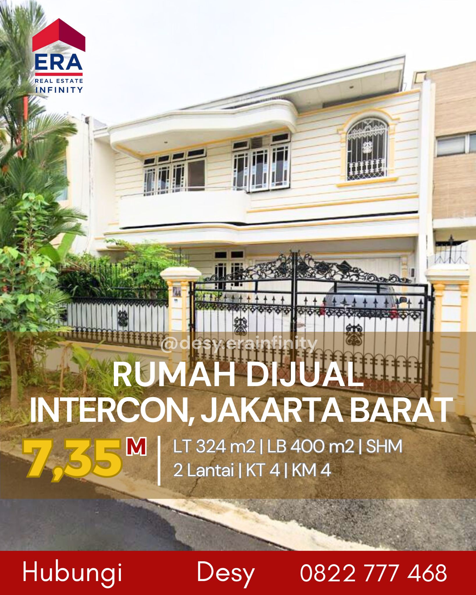 Dijual Rumah di Intercon, Jakarta Barat | Agen Property #1 Indonesia